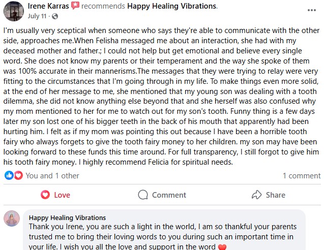 REVIEWS – Happy Healing Vibrations
